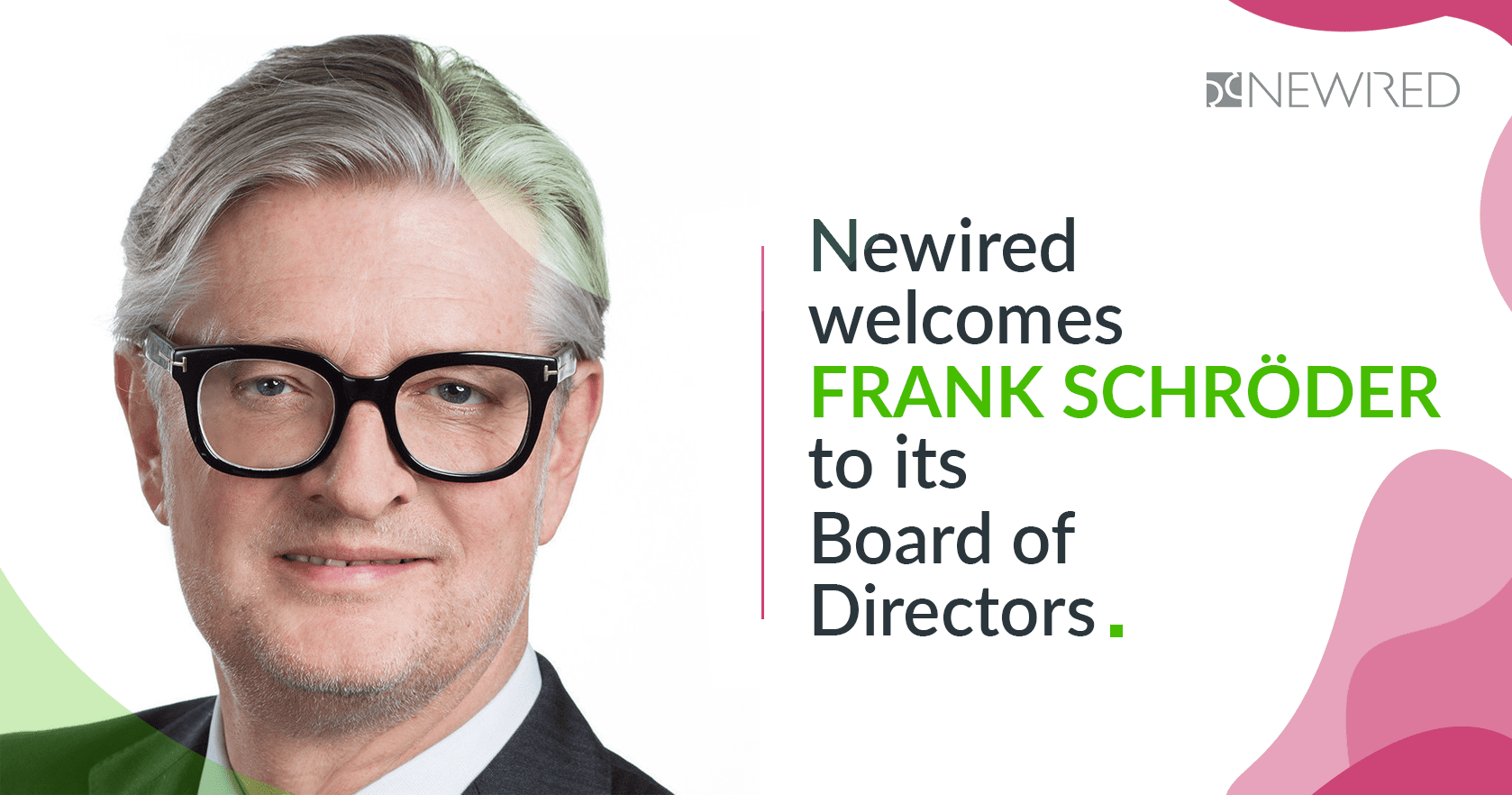 Newired’s latest news and warm welcome to Frank Schröder - Newired
